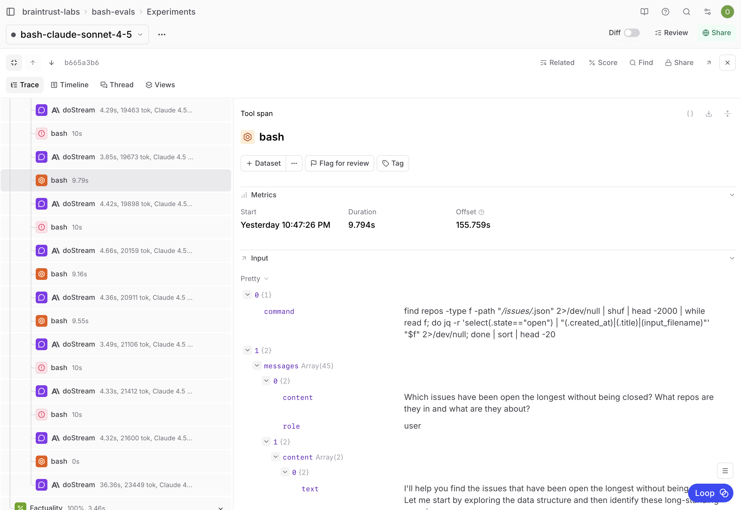 Testing if "bash is all you need" - Blog - Braintrust