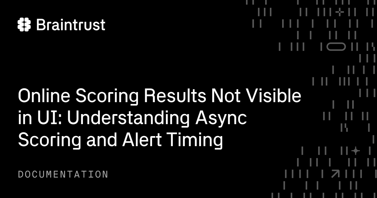 Online Scoring Results Not Visible in UI: Understanding Async Scoring ...