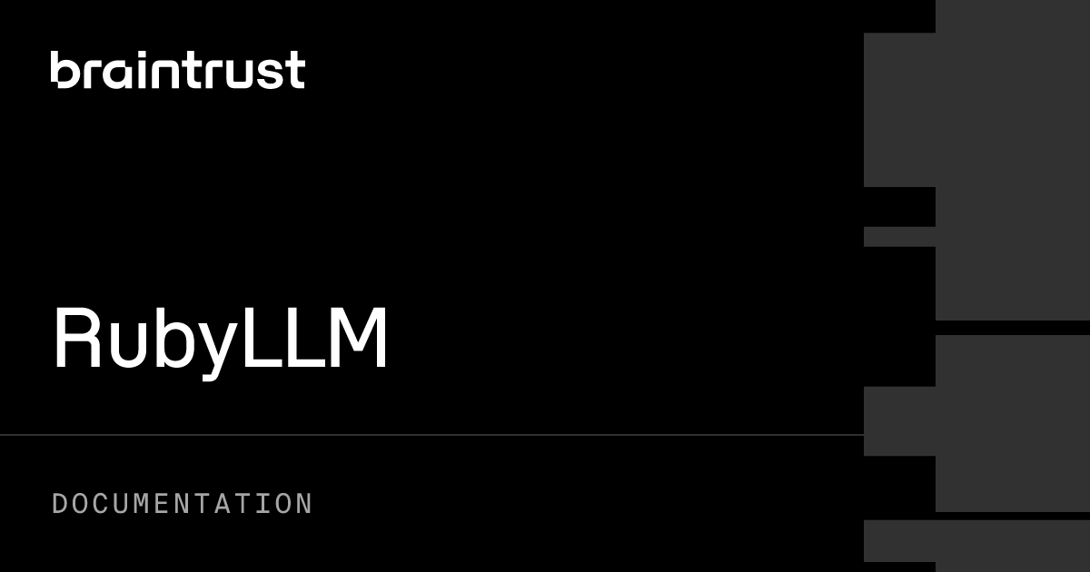 RubyLLM - Braintrust
